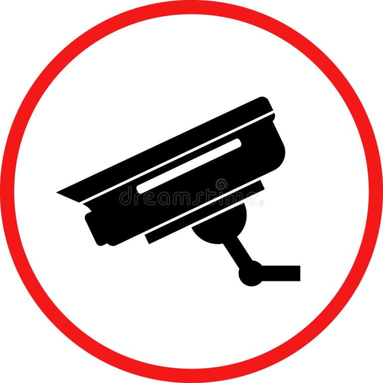 Surveillance Camera Sign Icon or Logo. Surveillance CCTV Camera Vector ...
