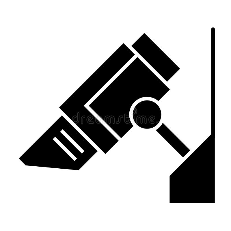 Surveillance Camera Solid Icon. Cctv Camera Vector Illustration ... Surveillance Camera Solid Icon. Cctv Camera Vector Illustration ...