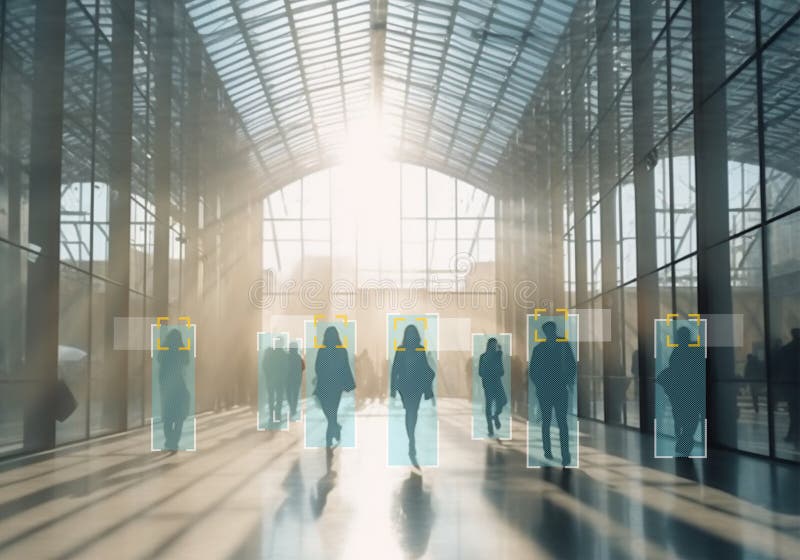 Surveillance Camera in Glass Hall with Face Recognition Technology ... Surveillance Camera in Glass Hall with Face Recognition Technology ...