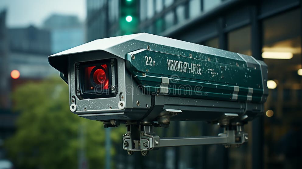 Surveillance camera stock illustration. Illustration of reflection ...