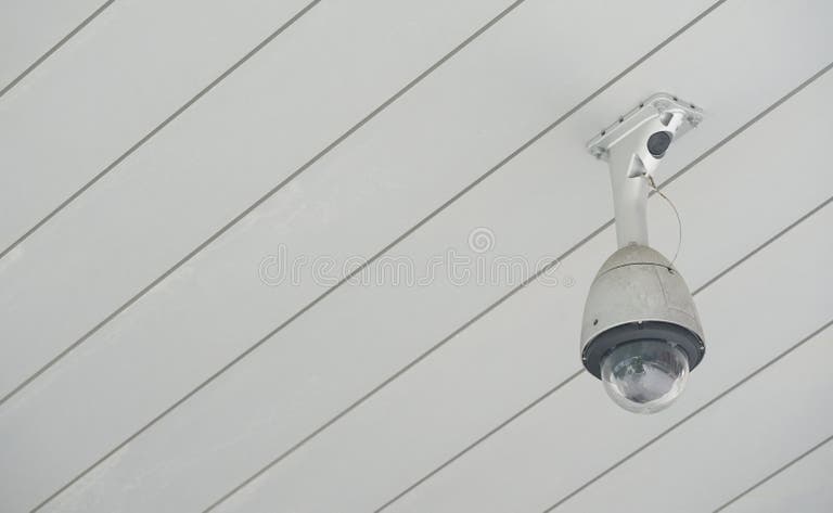 Surveillance camera stock image. Image of hanging, surveillance - 222946909