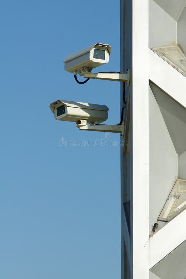 Surveillance camera stock photo. Image of equipment, cameras - 33898586