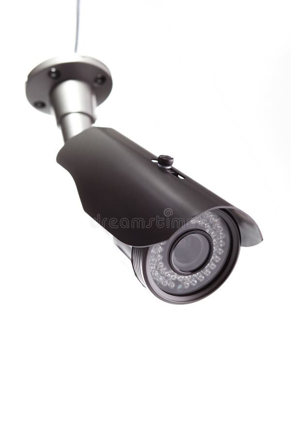 Surveillance camera stock image. Image of electronics - 55595005