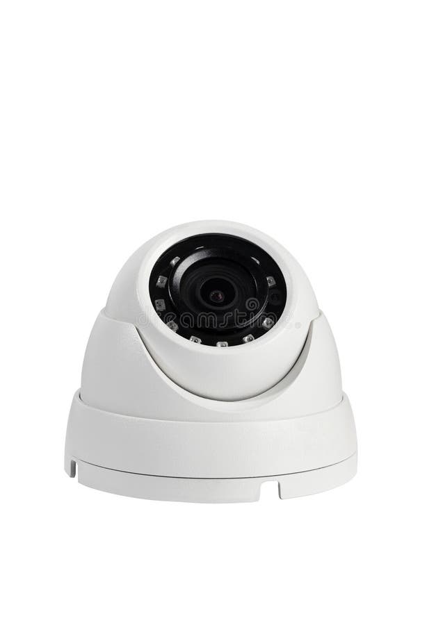 Modern Security Cameras System White Cctv Surveillance Dome Lens Home ...