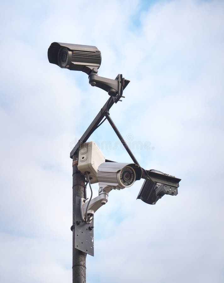 Surveillance cameras. stock image. Image of guard, privacy - 130945595