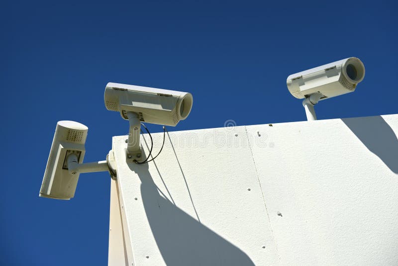 CCTV Surveillance and Security Camera Stock Image - Image of monitoring ...