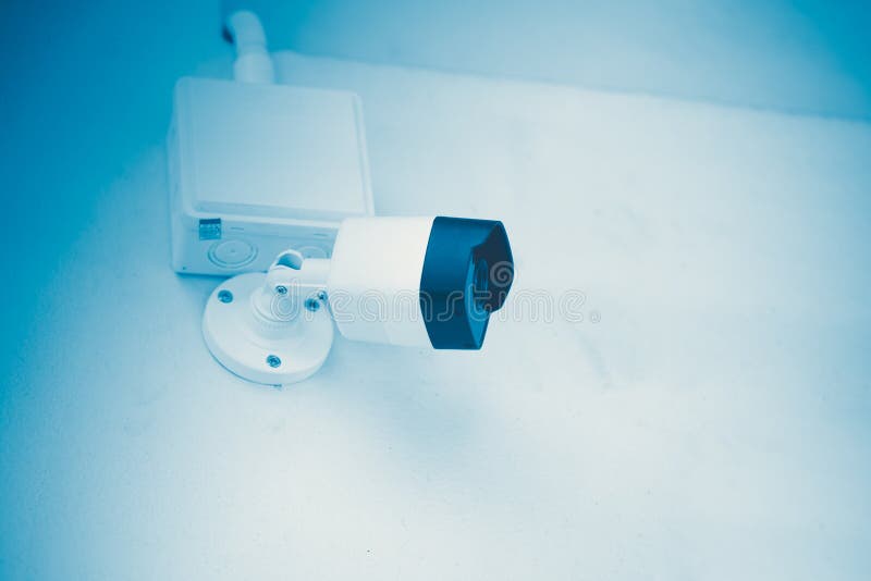 Surveillance CCTV Security Camera Stock Photo - Image of background ...