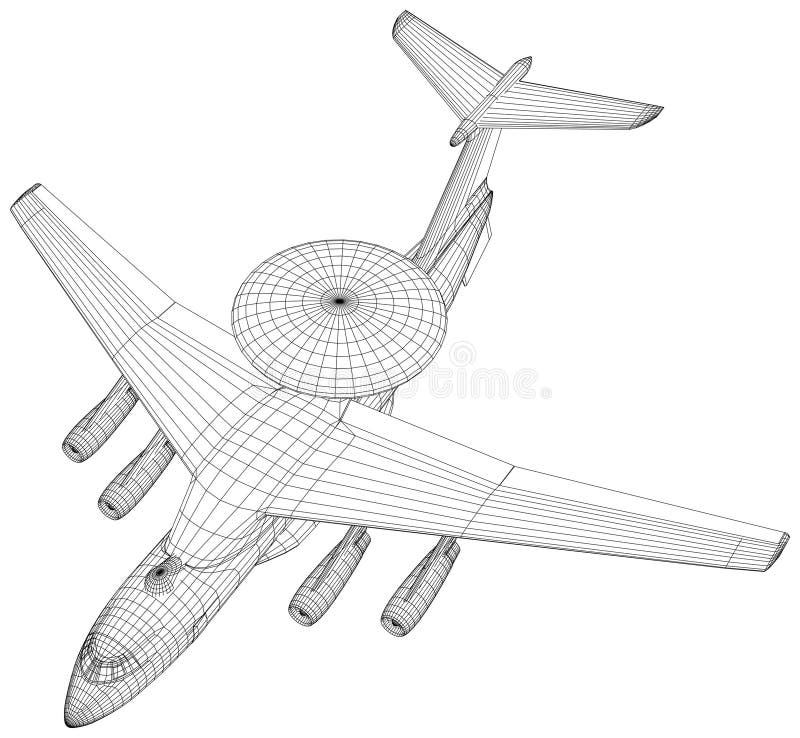Awacs Radar Plane Stock Illustrations – 29 Awacs Radar Plane Stock ...