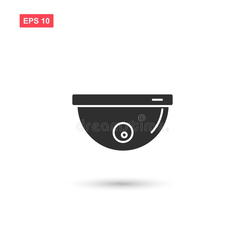 Dome Camera Icon. CCTV, Security Ceiling Video Camera, Surveillance ...