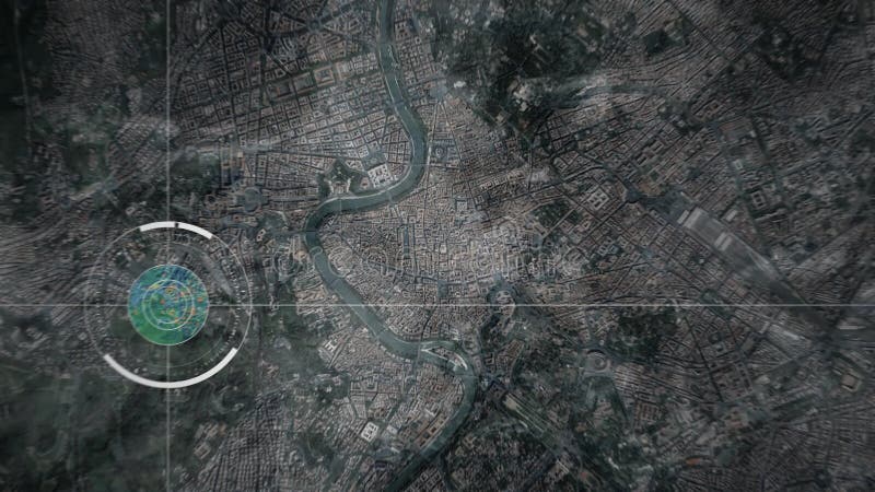 Surveillance Drone or Satellite Camera Scanning Rome Vatican Stock ...