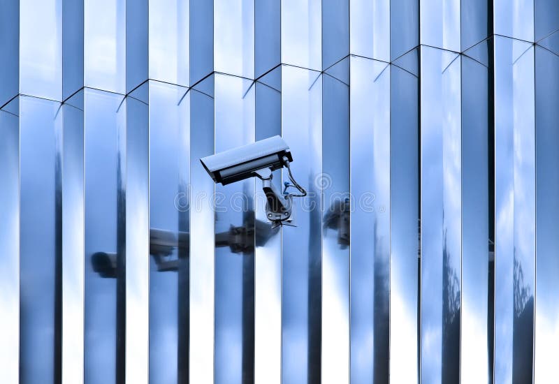 Surveillance Equipment stock image. Image of camera, blue - 21107695