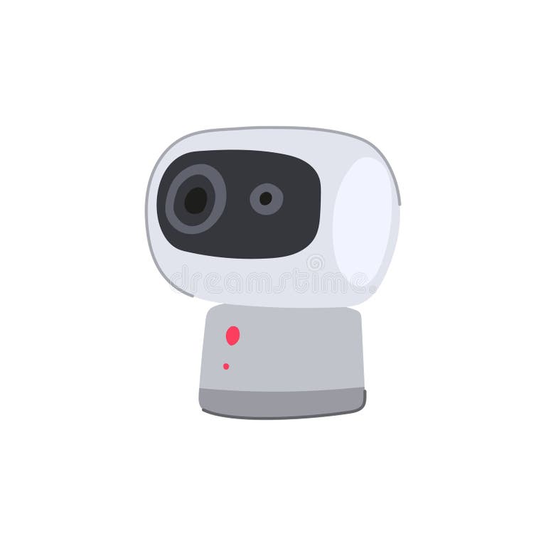 Surveillance Facial Recognition Camera Cartoon Vector Illustration ...