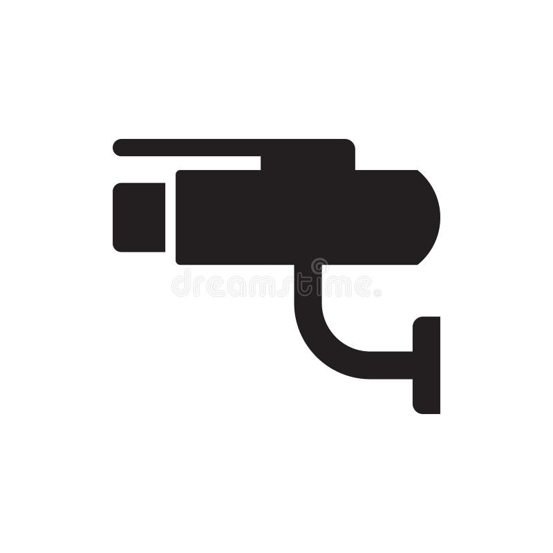 Surveillance Icon - Security Camera Icon Stock Vector - Illustration of ...