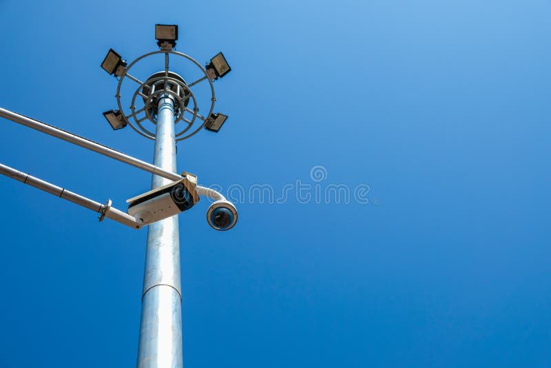 Surveillance Security Camera - Cctv and Lighting, Daylight Bottom View ...