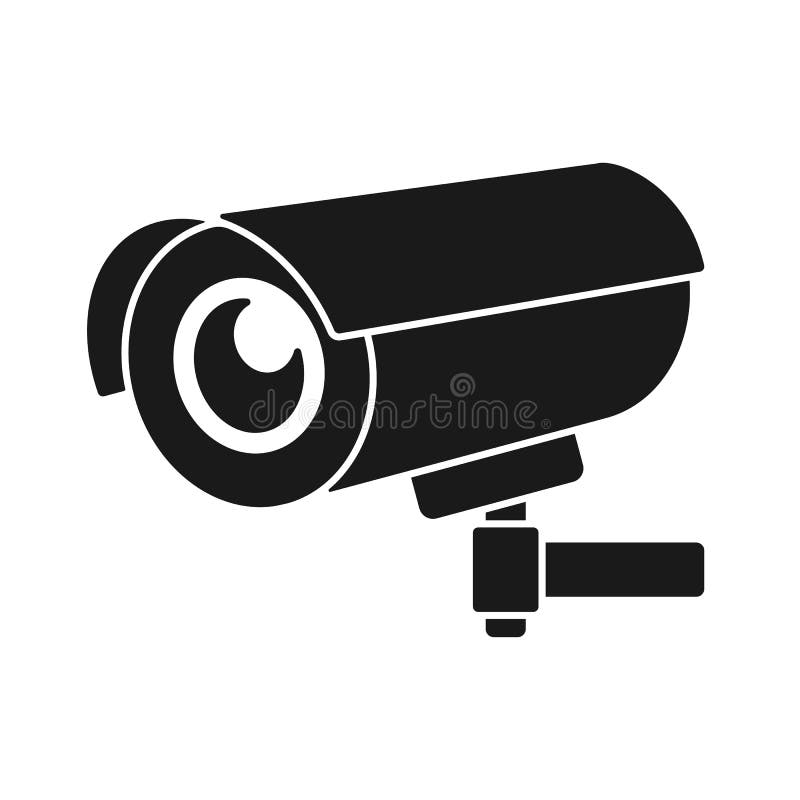 Surveillance Security Camera Vector Icon Stock Vector - Illustration of ...