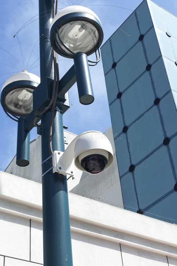 Surveillance street camera stock photo. Image of listening - 23601386