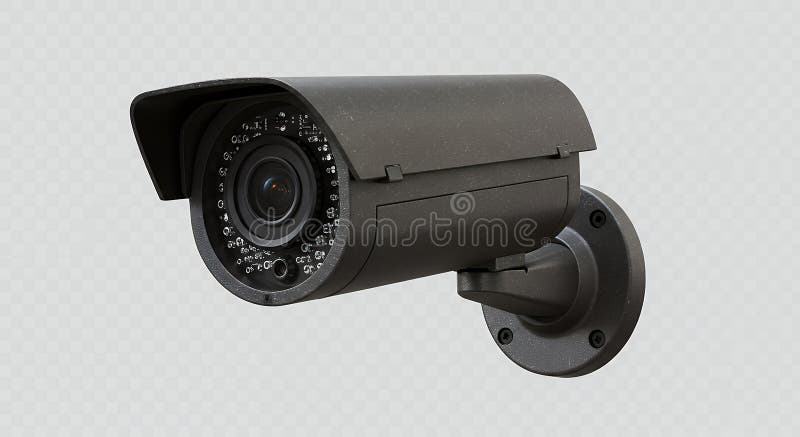 Surveillance System, Close-up of an Outdoor Security Camera in High ...