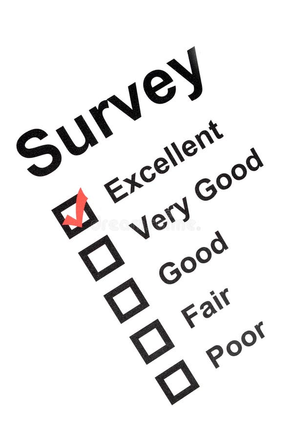 Excellent Customer Service Survey Stock Image - Image of opinion ...