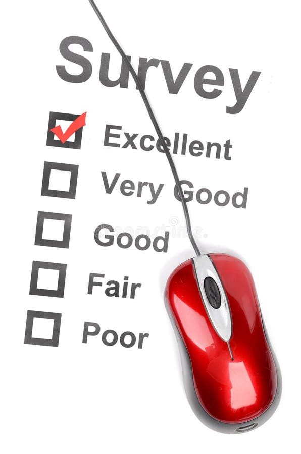 Person with Digital Tablet Showing Survey Form Stock Image - Image of ...