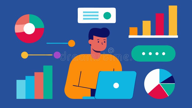 Survey Analysis a Researcher Analyzing Survey Data on a Laptop ...