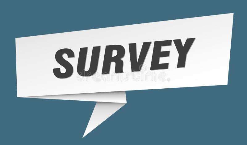 Survey Banner. Survey Speech Bubble, Label, Sticker, Sign Template ...