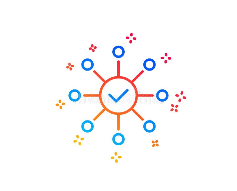 Survey Check Line Icon. Correct Answer Sign. Vector Stock Vector ...