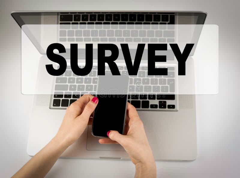 Survey On The Key Of A Computer Keyboard As Input Help Stock Image ...