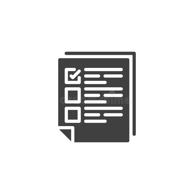 Survey form vector icon stock vector. Illustration of clipart - 267870422