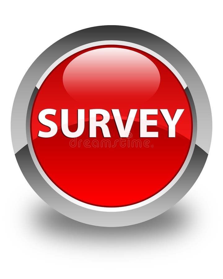 Survey Glossy Green Round Button Stock Illustration - Illustration of ...