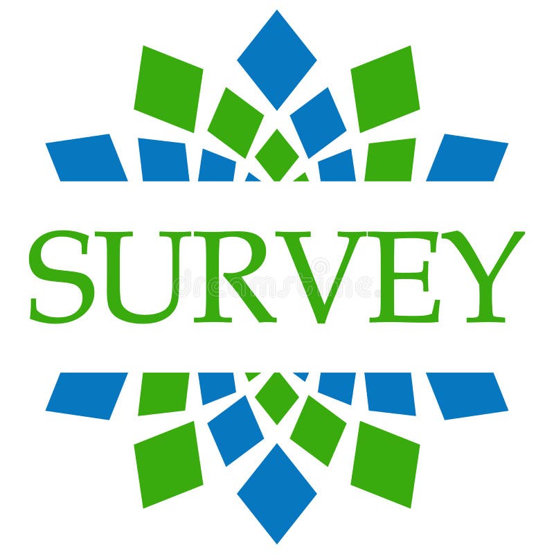 Survey Green Blue Circular stock illustration. Illustration of social ...