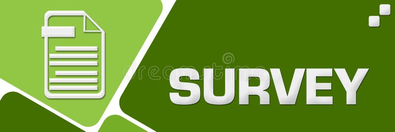 Survey Green Rounded Squares Horizontal Stock Illustration ...