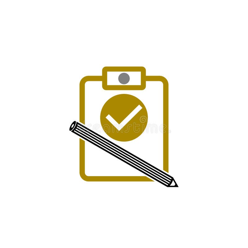 Survey Icon Isolated on White Background Stock Vector - Illustration of ...