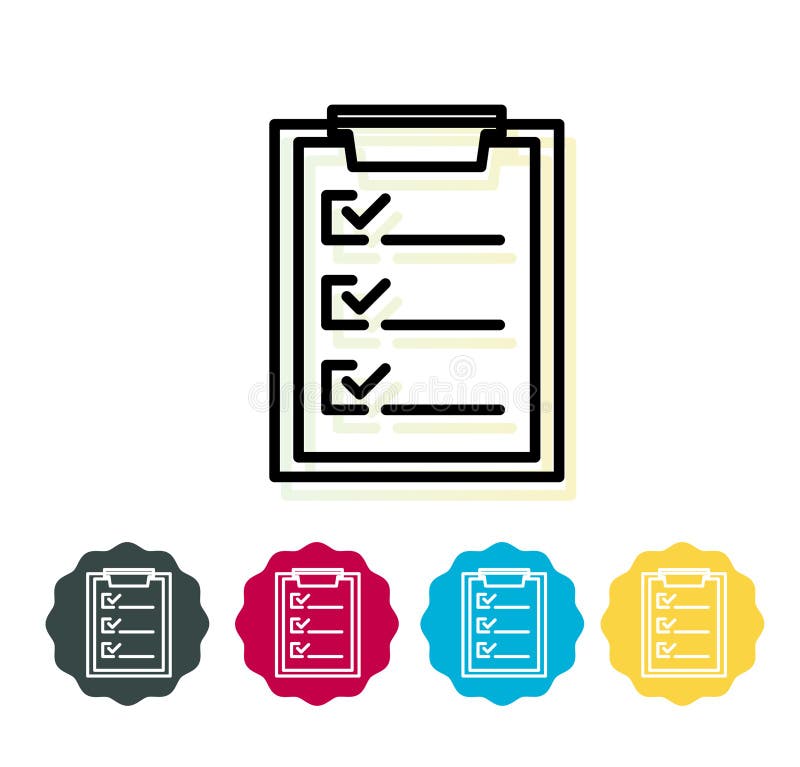 Survey Icon - Stock Illustration Stock Illustration - Illustration of ...