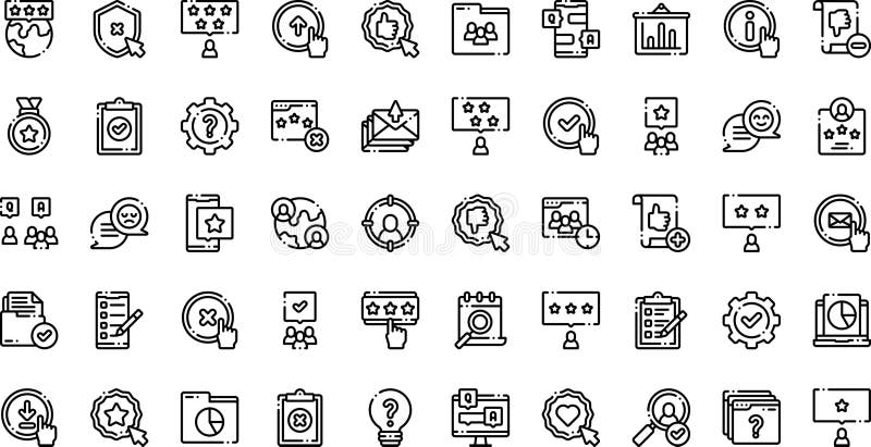 Survey Icons High-Quality Vector Icons Collection with Editable Stroke ...