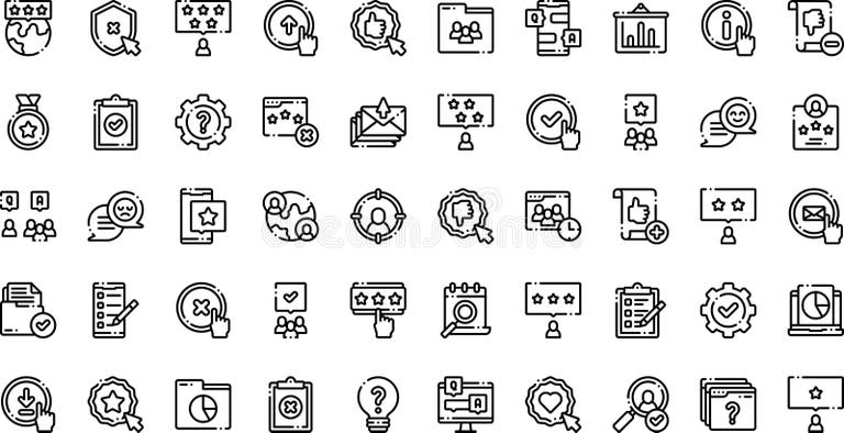 Survey Icons High-Quality Vector Icons Collection with Editable Stroke ...