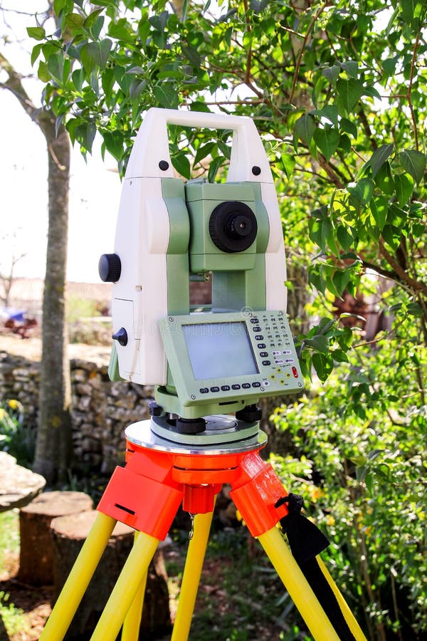 Survey Instrument Geodetic Device, Total Station Stock Photo - Image of ...