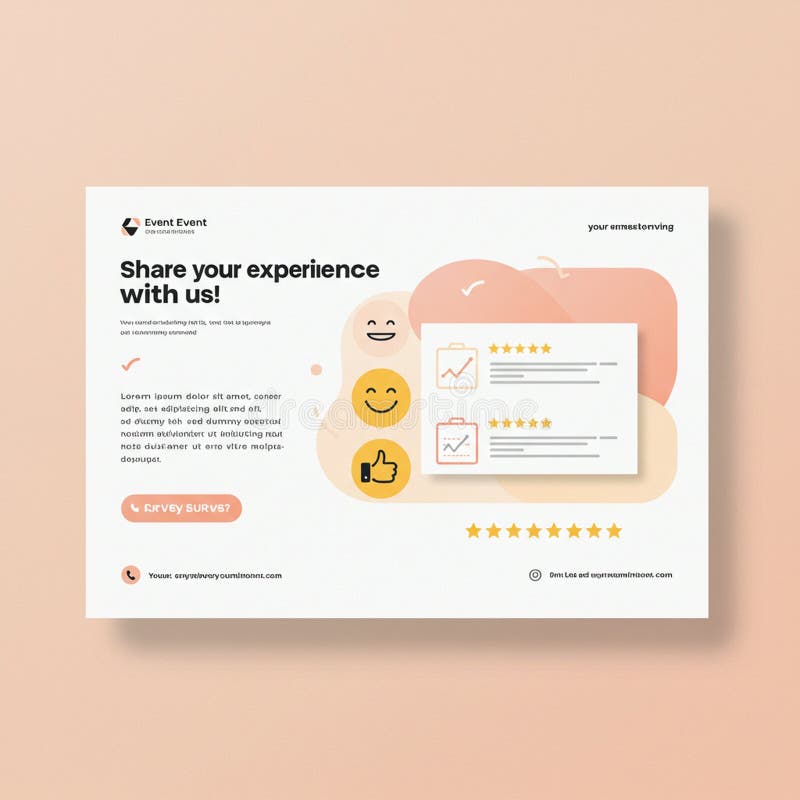 Survey Invitation Graphic Featuring a Call To "Share Your Experience ...