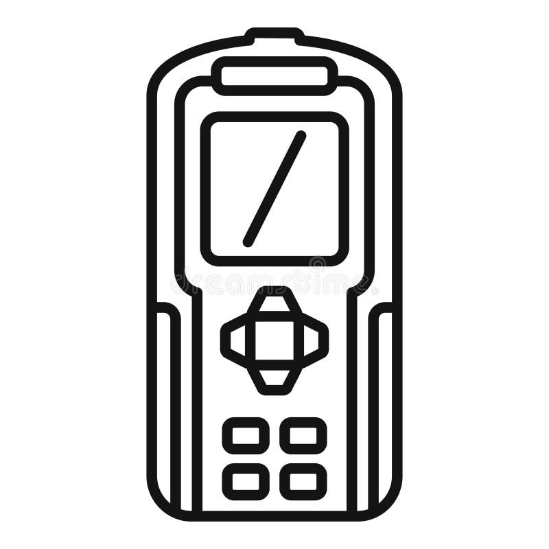 Survey Laser Meter Icon Outline Vector. Tool Screen Electric Stock ...