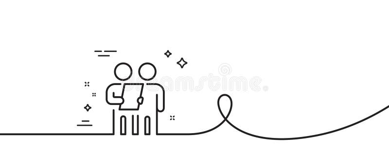 Survey Line Icon. Contract Application Sign. Agreement Document ...