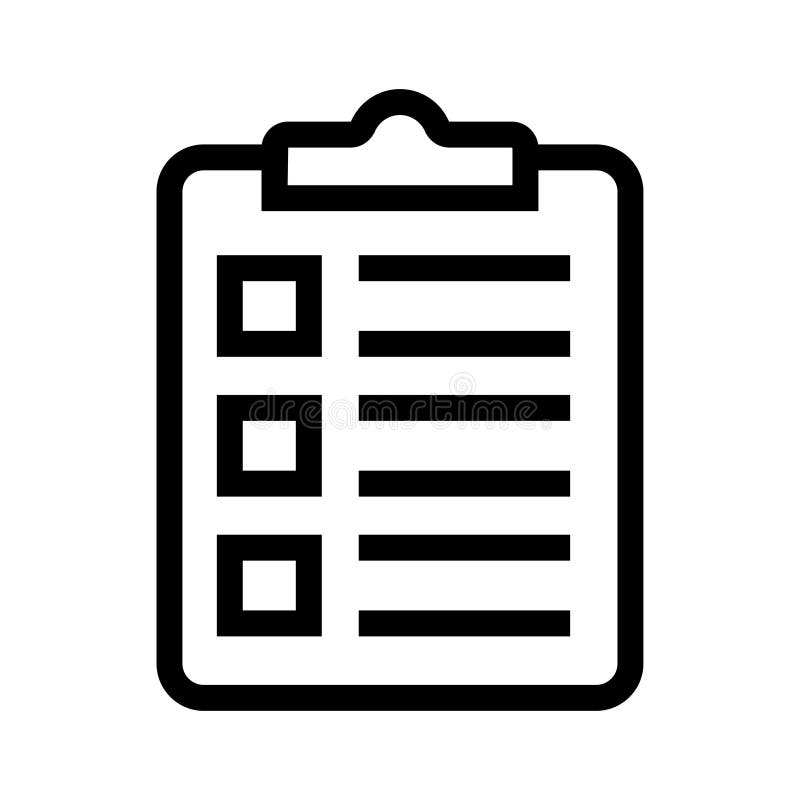 Survey line icon stock illustration. Illustration of glyphs - 114929694