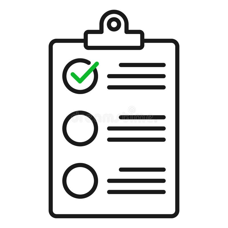 Survey Management Icon. Checklist Forum Vector Illustration Stock ...