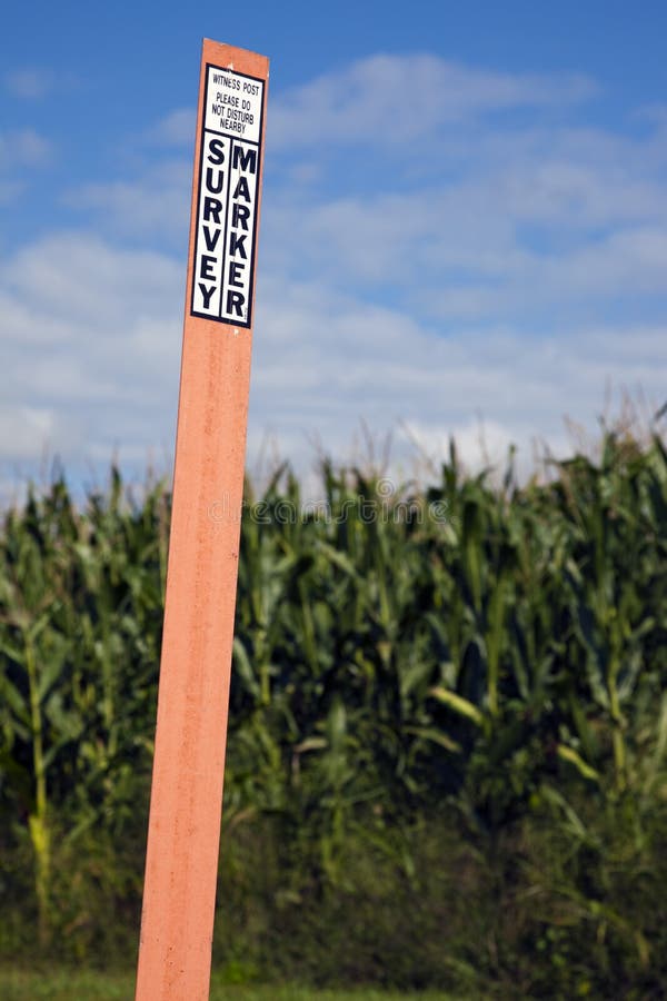 Survey marker stock image. Image of construction, system - 11183571