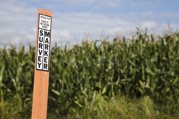 Survey marker stock photo. Image of system, benchmark - 18713702