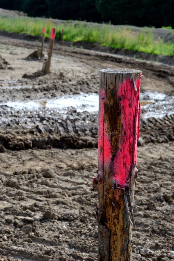 Survey Point stock photo. Image of measure, fixed, label - 25420530