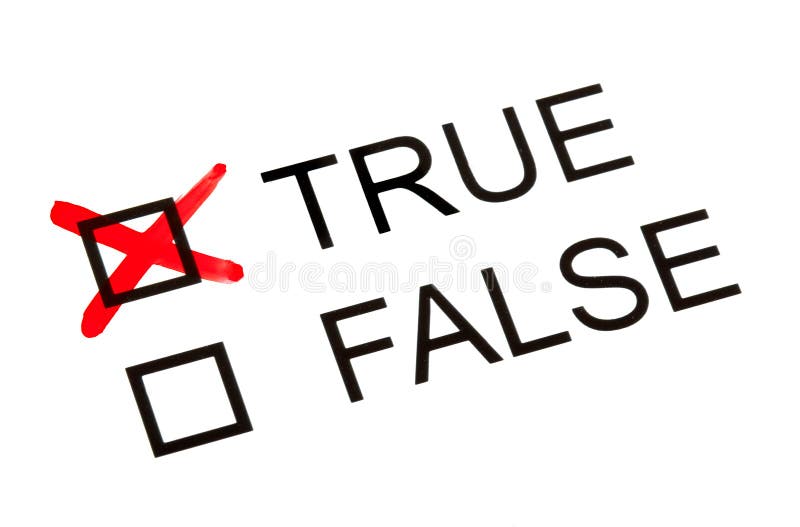 True or False with Red Marker Stock Photo - Image of exam, checkbox ...