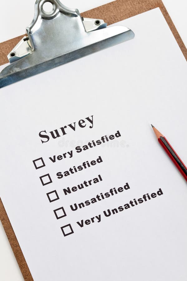 Business Survey and Questionnaire Stock Image - Image of concept ...