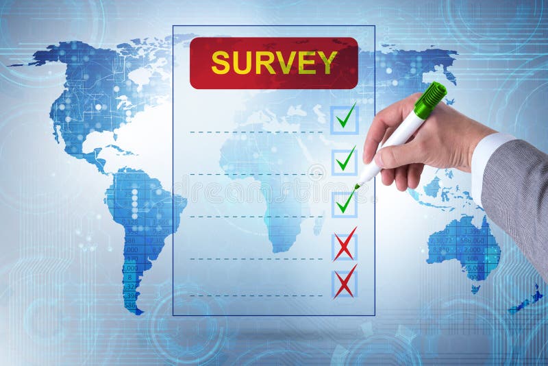 Survey Questionnaire with Tick Boxes Stock Image - Image of client ...