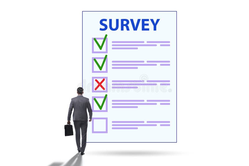 Survey Questionnaire with Tick Boxes Stock Illustration - Illustration ...