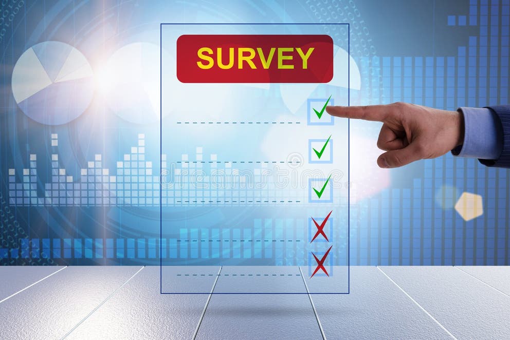 Survey Questionnaire with Tick Boxes Stock Illustration - Illustration ...