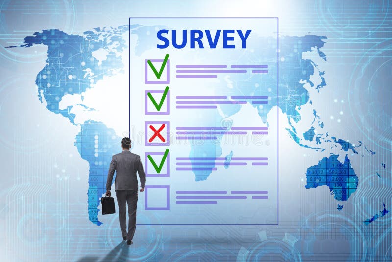 Survey Questionnaire with Tick Boxes Stock Illustration - Illustration ...